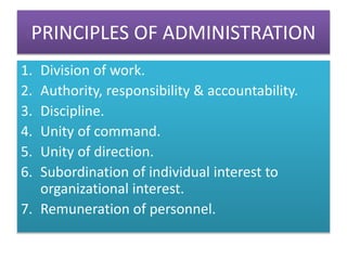 PPT on Administration | PPTX