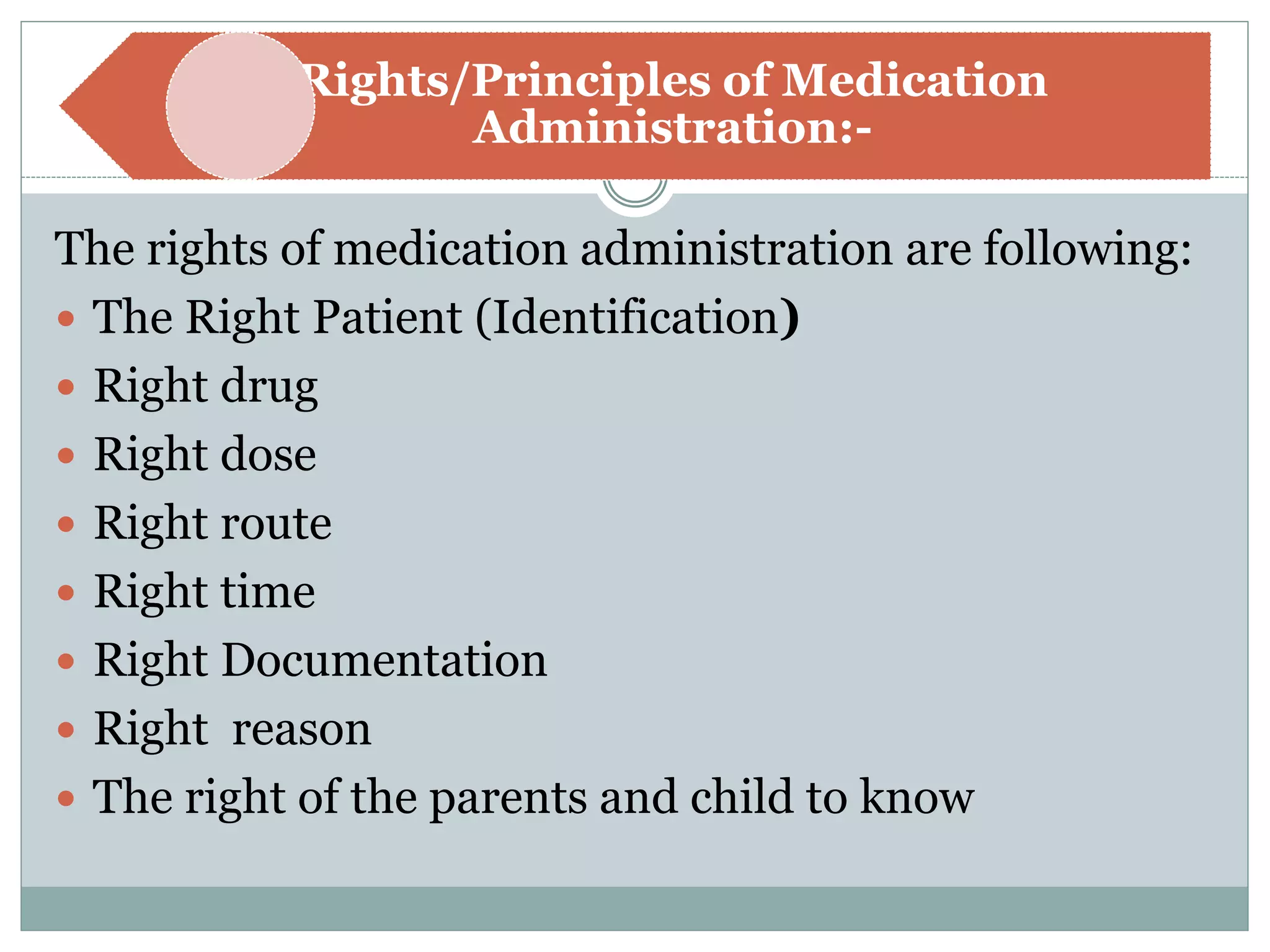Administration of drugs/Medication | PPTX