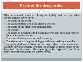 Administration of drugs/Medication | PPTX