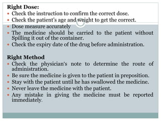 Administration of drugs/Medication | PPTX