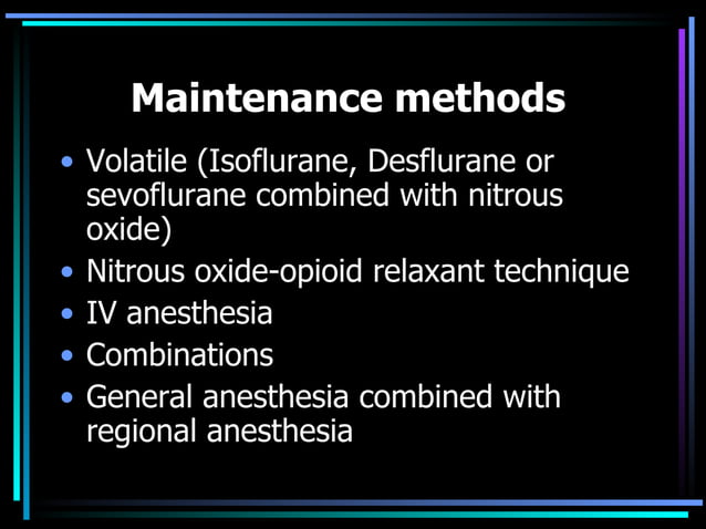 Administration of general anesthesia | PPT