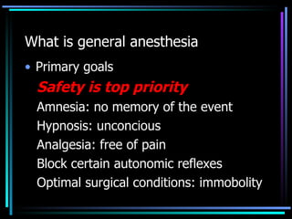 Administration of general anesthesia | PPT