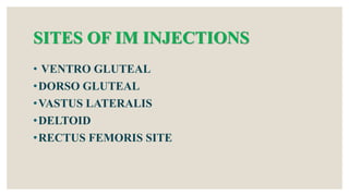 Administration of im injections | PPTX