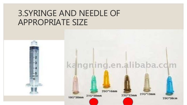 Administration of im injections