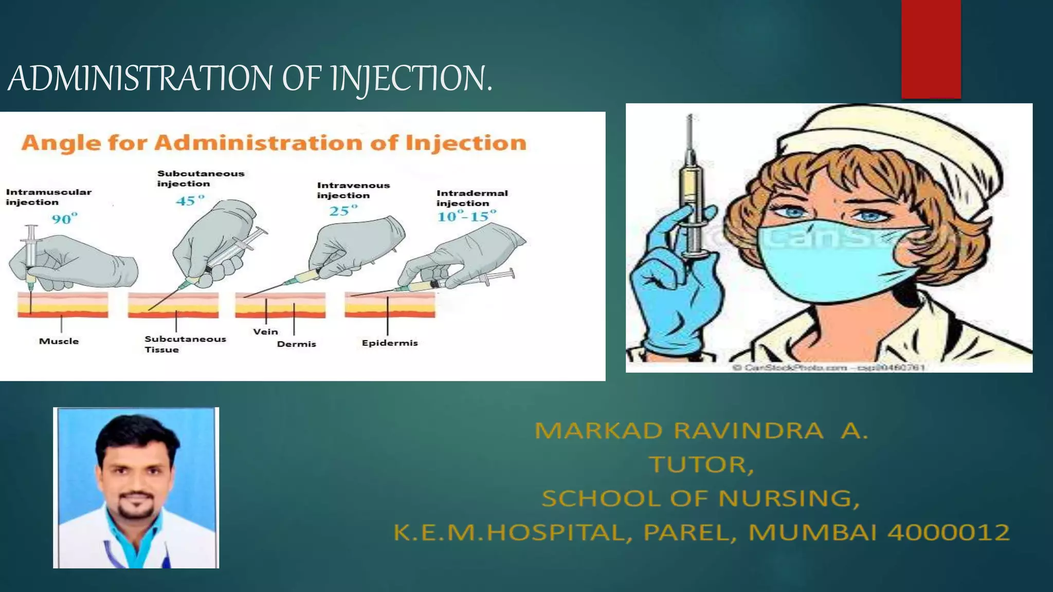 ADMINISTRATION OF INJECTION by ram.pptx