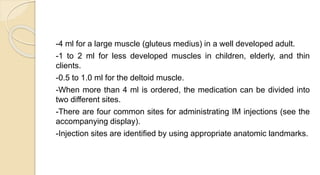 Administration of intramuscular injection.pptx | First Aid | Injuries