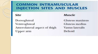 Administration of intramuscular injection.pptx | First Aid | Injuries