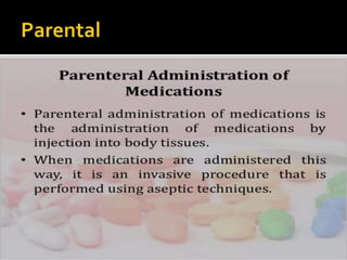 Administration of Medication, Unit - 12 FON | PPTX