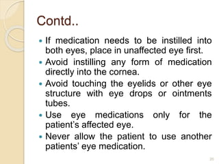 Administration of Medications into Eye and Ear- Topical Application | PPTX