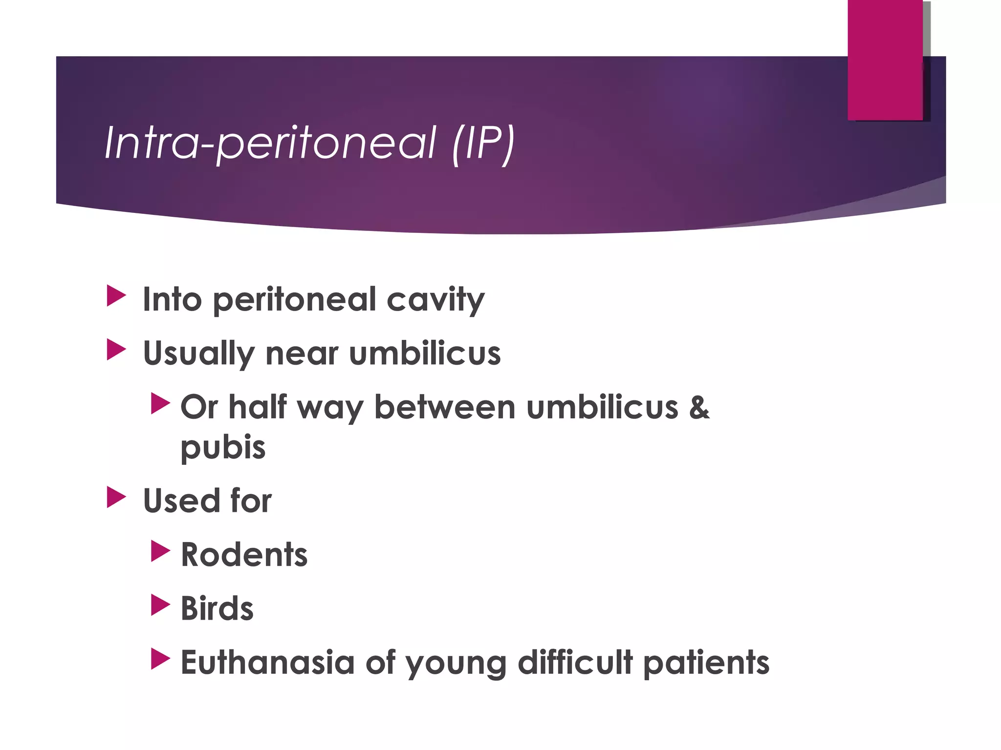 Administration of medicines in animals | PPT