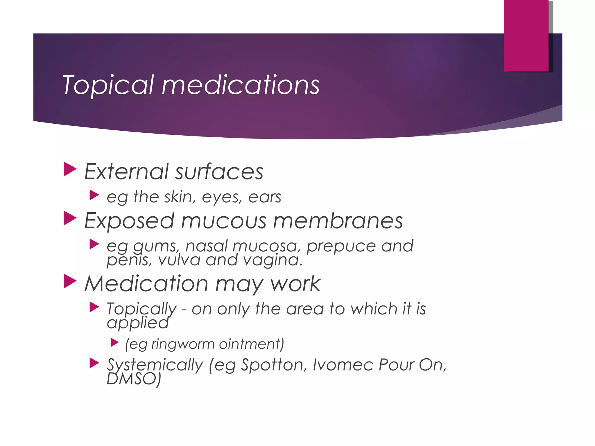 Administration of medicines in animals | PPT