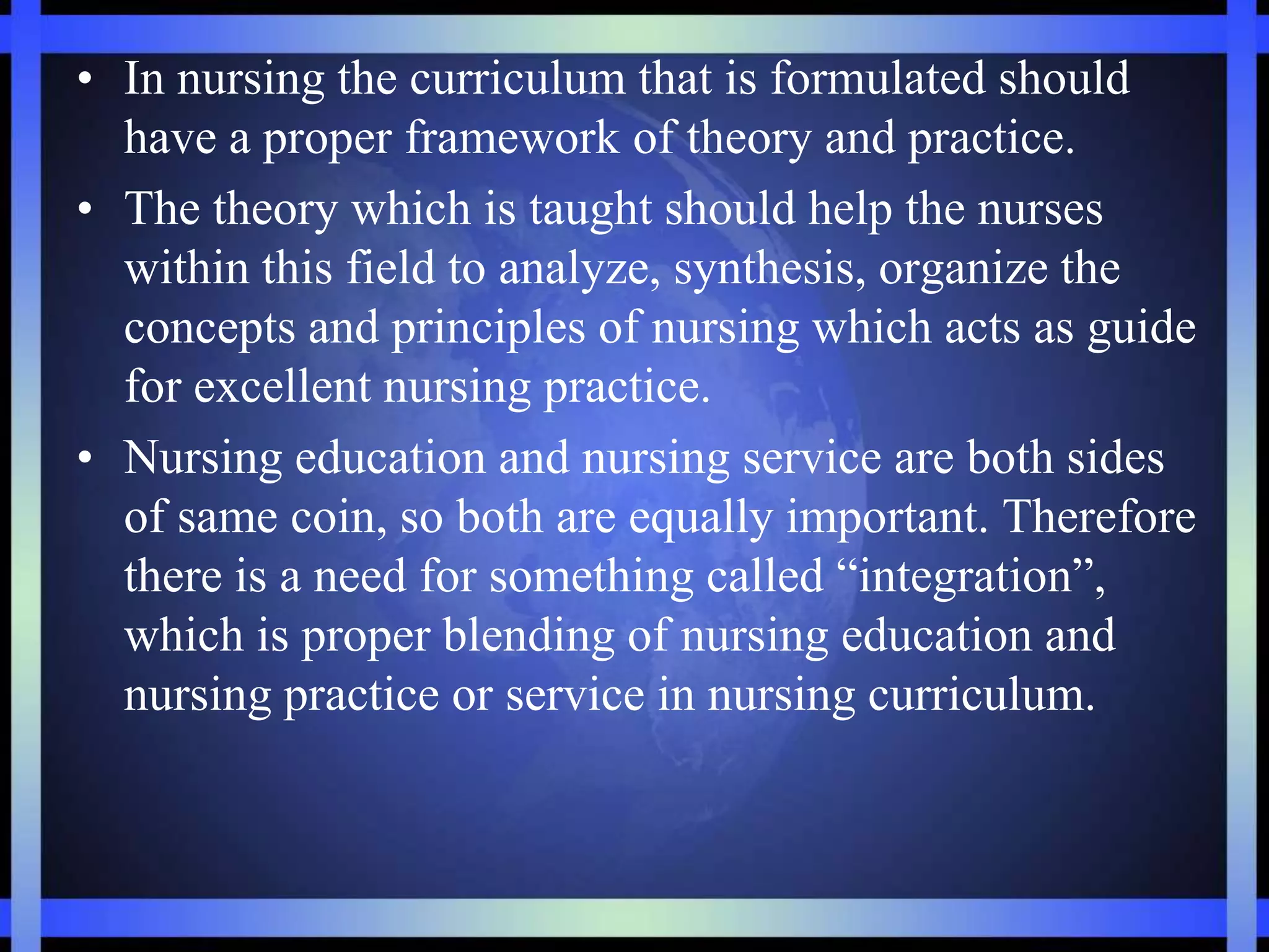 Administration of nursing curriculum | PPTX