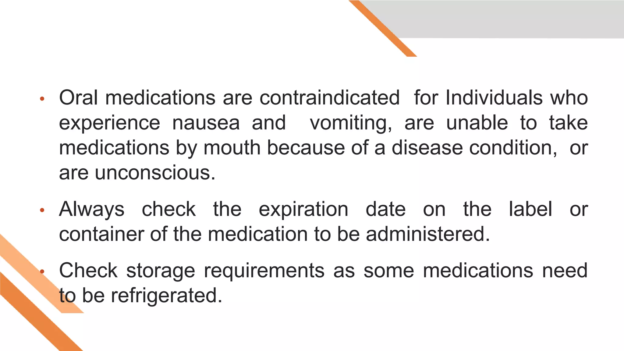 Administration of oral medication | PPTX
