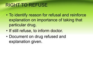 Administration of oral medication | PDF