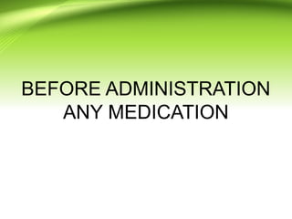 Administration of oral medication | PDF