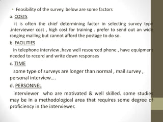 Administration of surveys | PPTX
