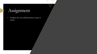 Administration of test | PDF