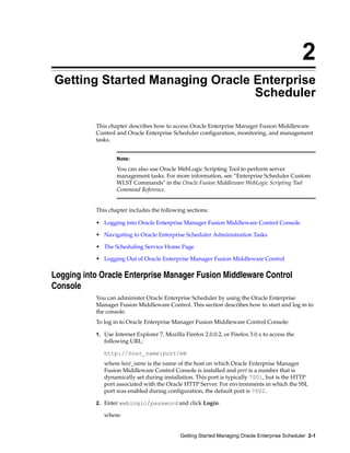 Oracle Enterprise Scheduler(ESS Job Scheduling) | PDF