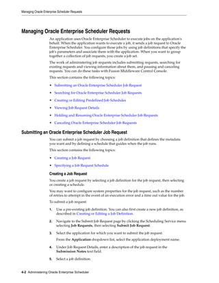 Oracle Enterprise Scheduler(ESS Job Scheduling) | PDF