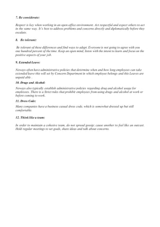 Administration rules for all employees | DOCX