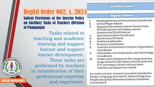 Information Dissemination of DepEd Order 002, s. 2024 and DepEd Order ...