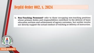 Information Dissemination of DepEd Order 002, s. 2024 and DepEd Order ...