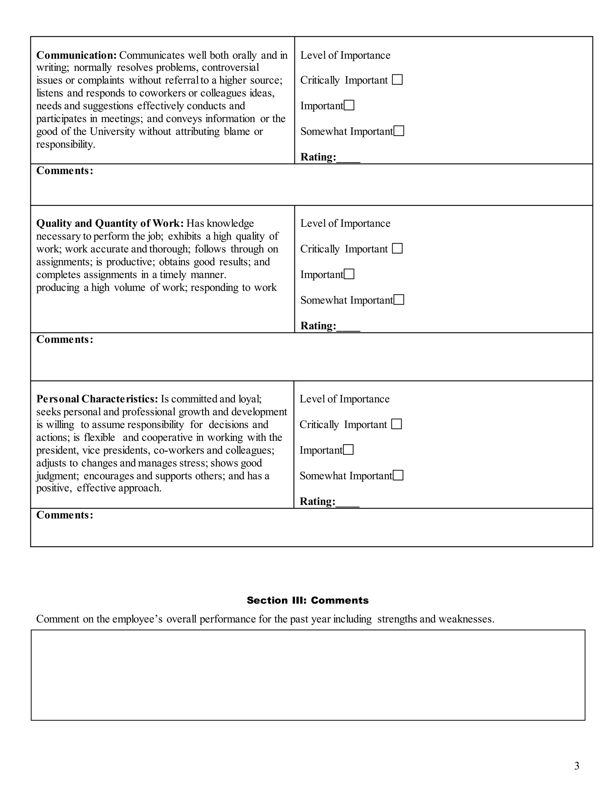 Administrative performance-evaluation | DOC | Human Resources | Business