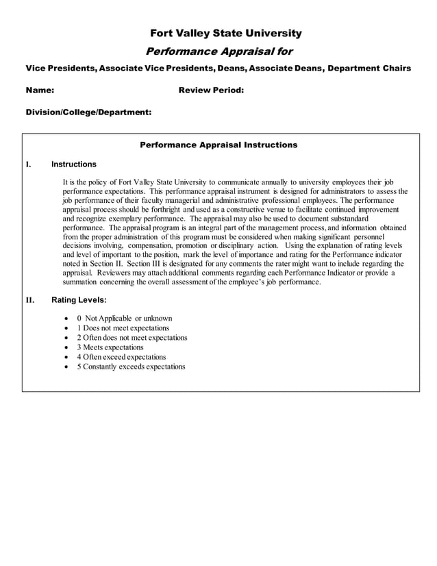 Administrative performance-evaluation | DOC | Human Resources | Business