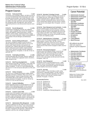 Administrative professional curriculum | PDF