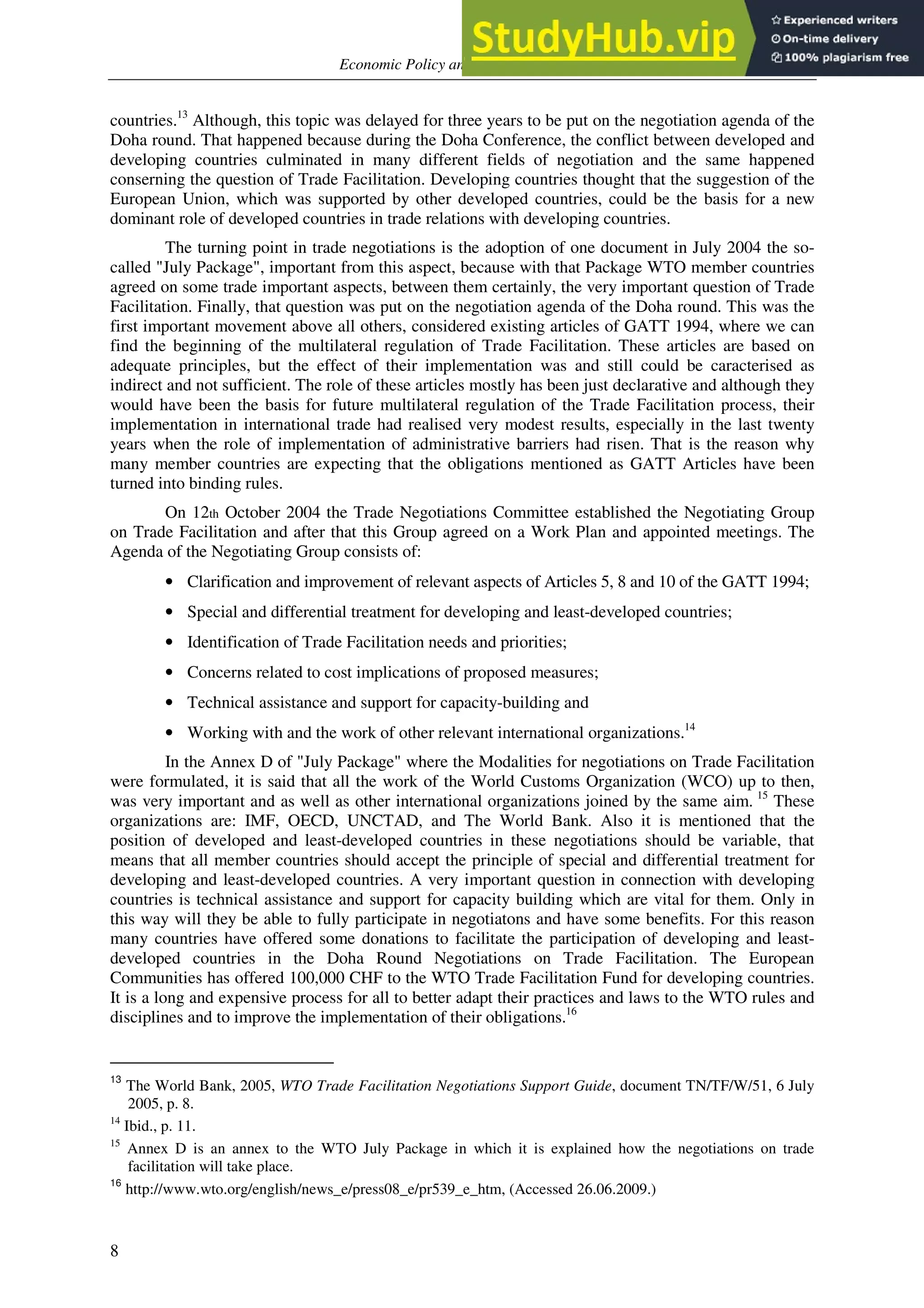 Administrative Barriers And Trade Facilitation | PDF