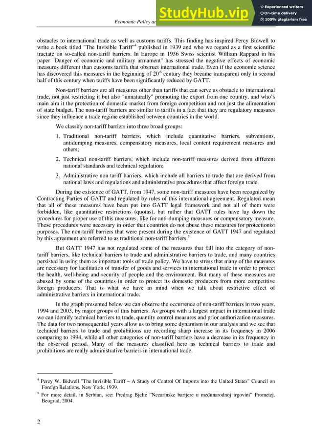 Administrative Barriers And Trade Facilitation | PDF