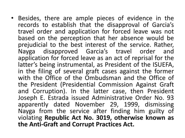 Samples of Decided Administrative Cases in the Philippines | PPTX
