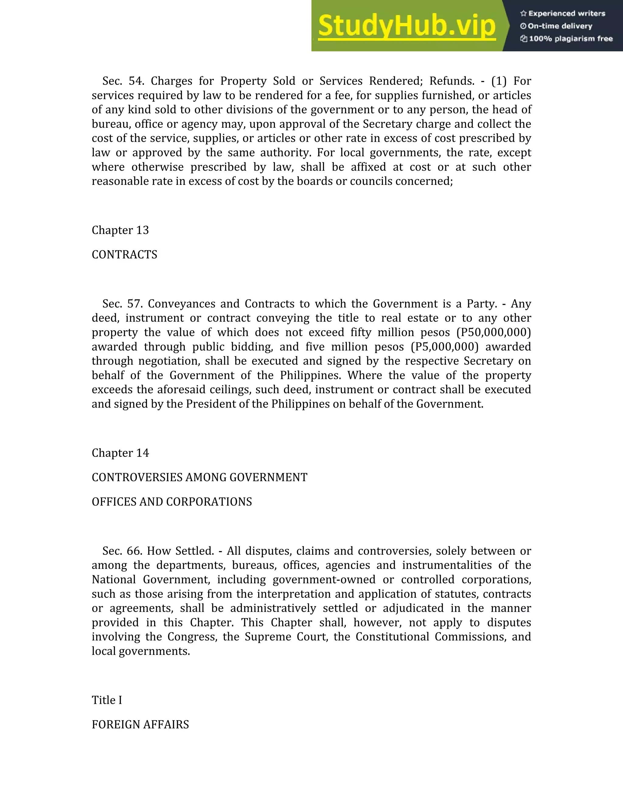 Administrative Code Of 1987 EO 292 | PDF