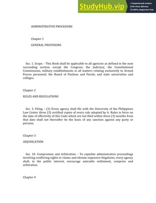 Administrative Code Of 1987 EO 292 | PDF