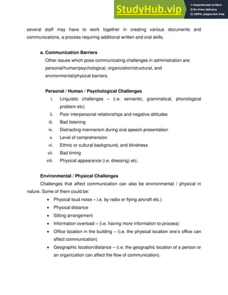 Administrative Communication A Tool For Good Governance | PDF