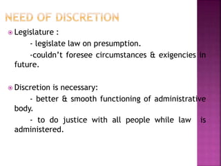 Administrative discretion | PPTX