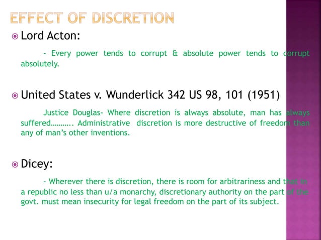 Administrative discretion | PPTX