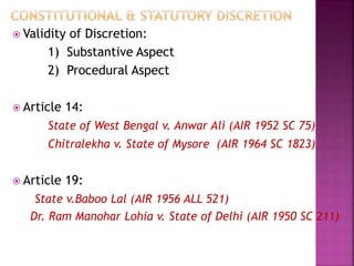 Administrative discretion | PPTX