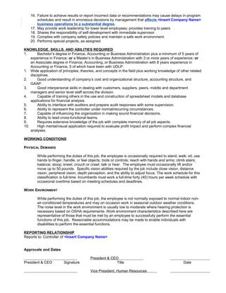 FLSA Administrative Exemption (Job Description Checklist) | DOC