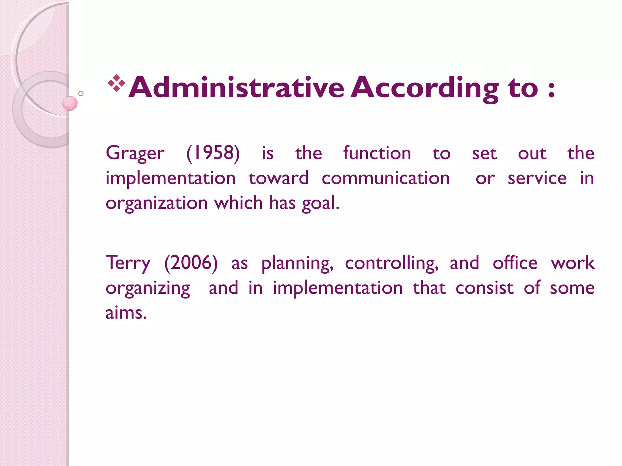 Administrative issue | PPT | Professional School | Postgraduate Education