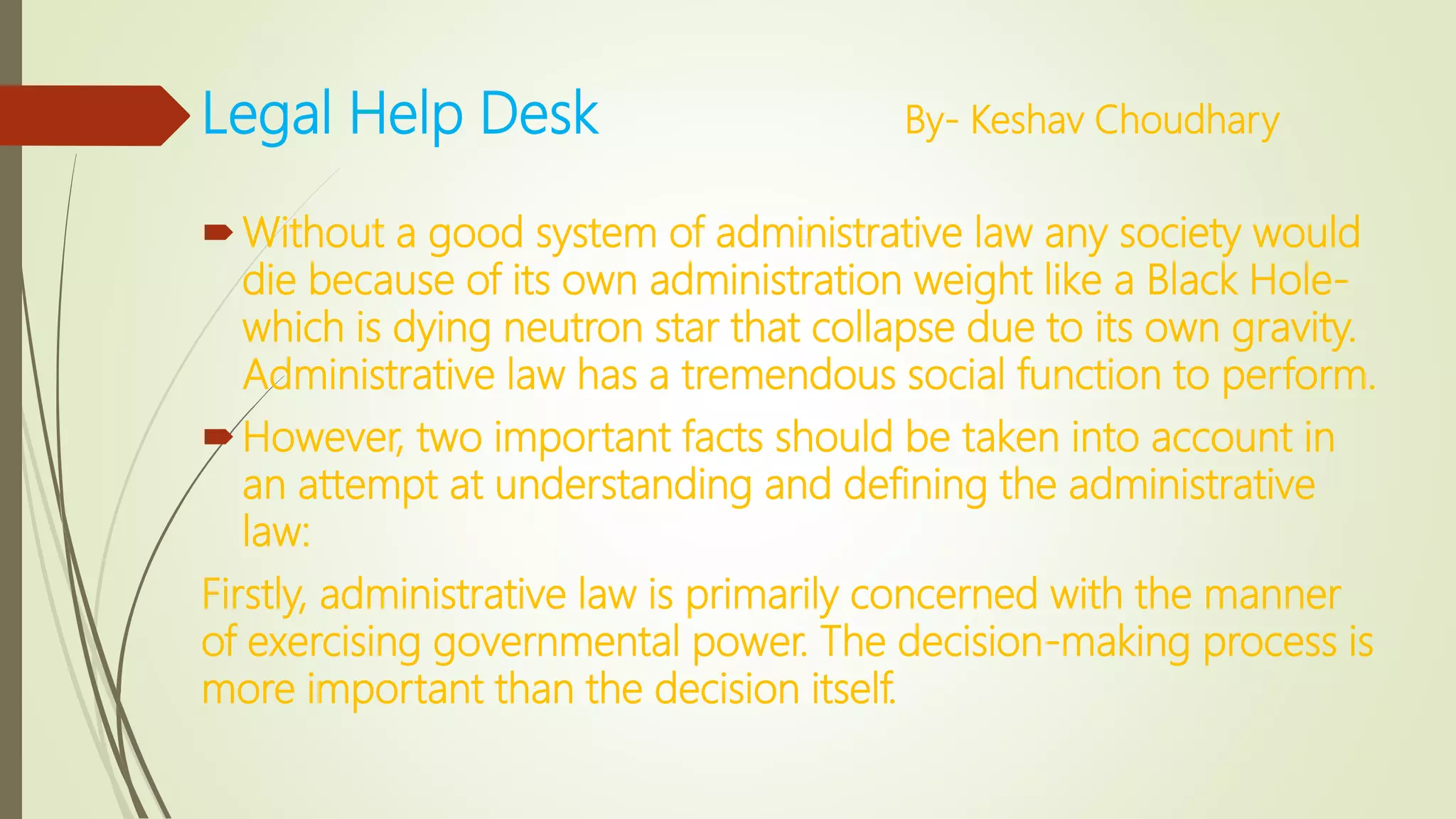 Basic of Administrative law | PPTX
