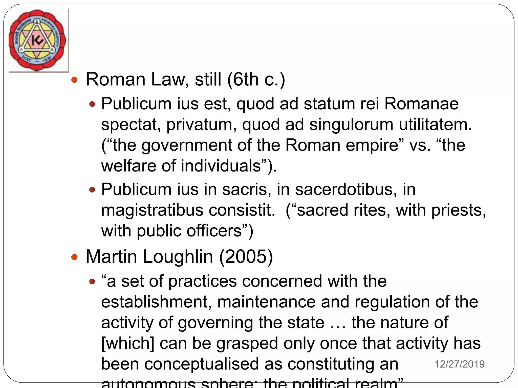 Administrative Law : Concept, Theories, Development | PPTX