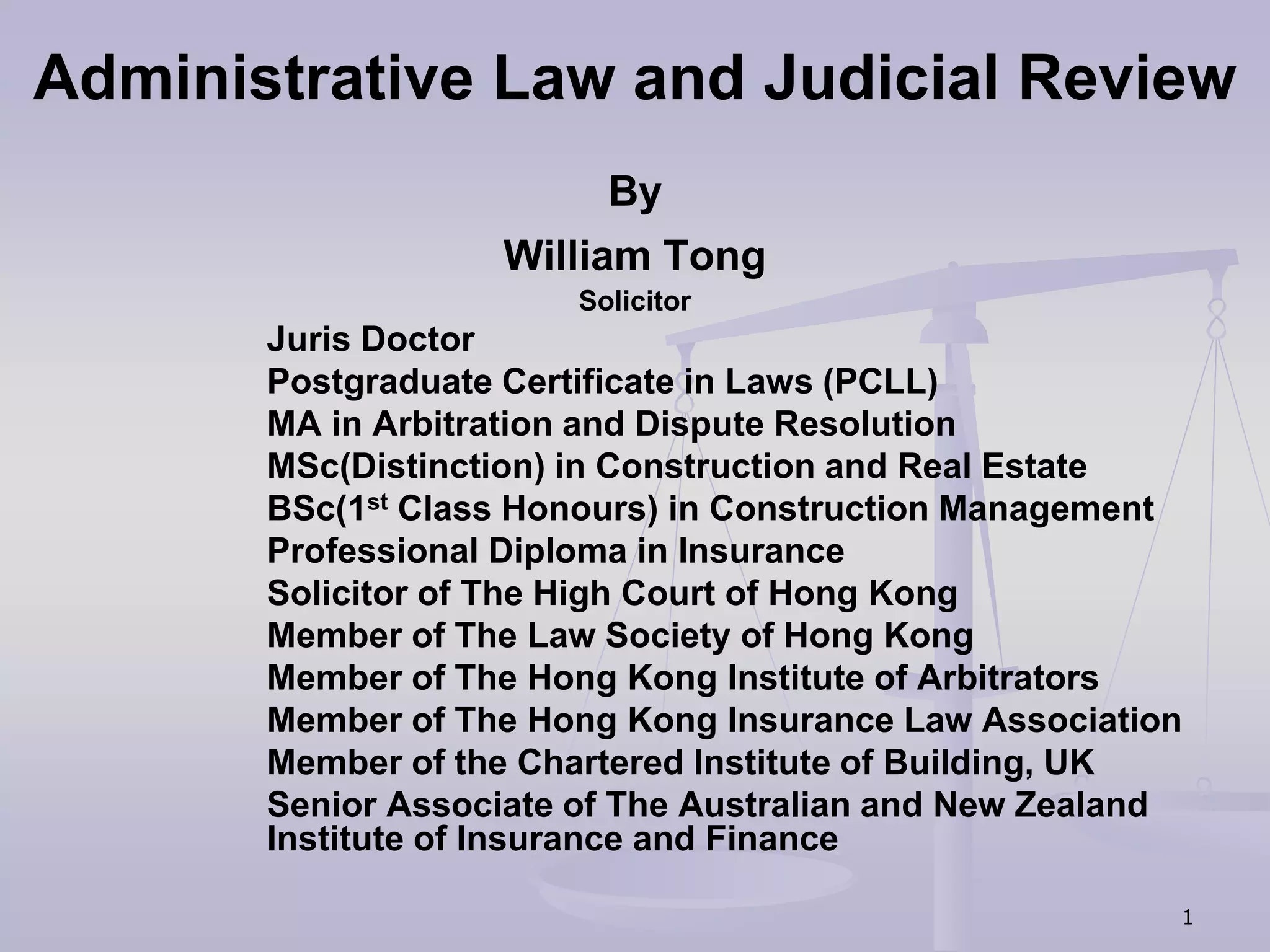 Administrative Law & Judicial Review | PPT