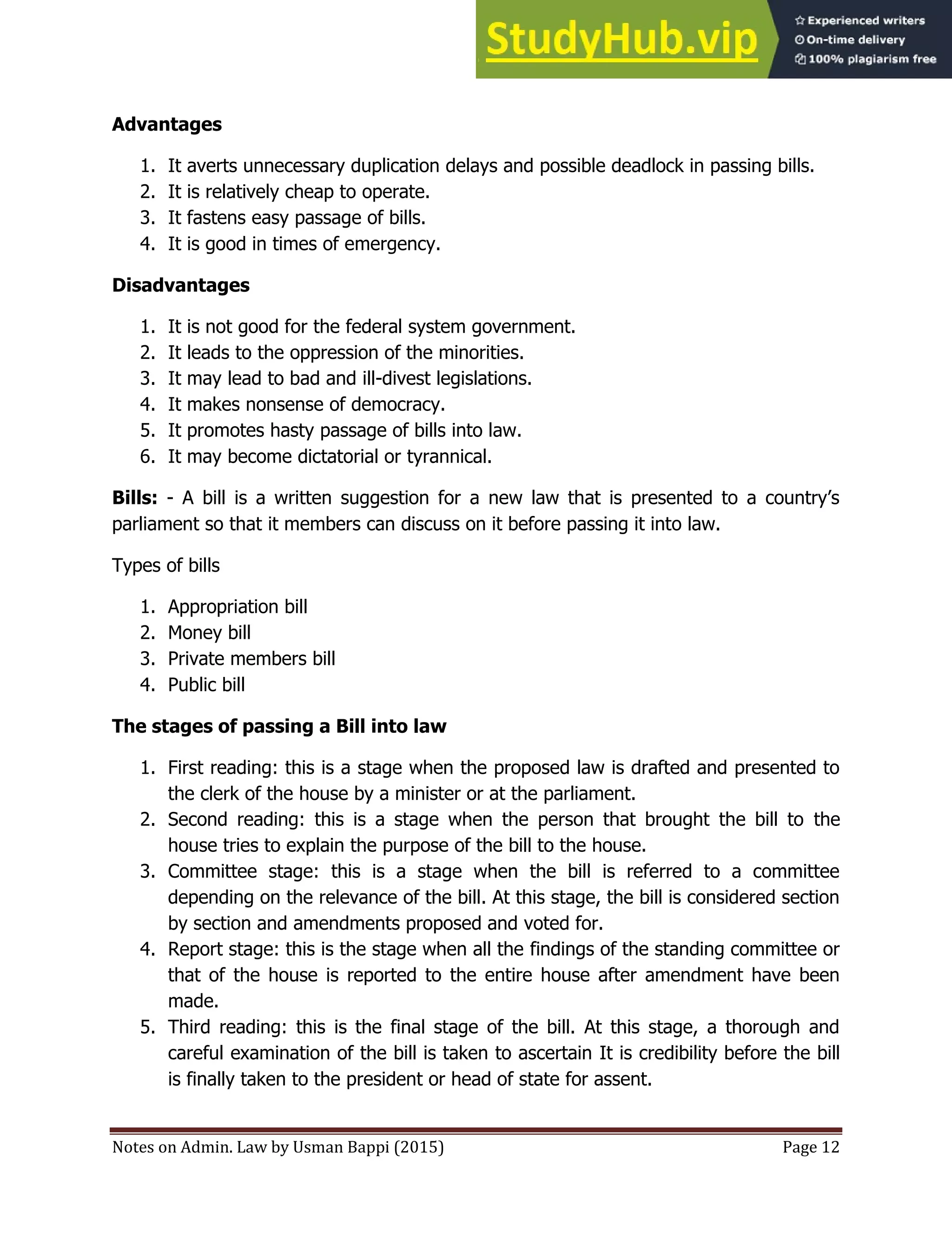 Administrative Law Notes.Pdf