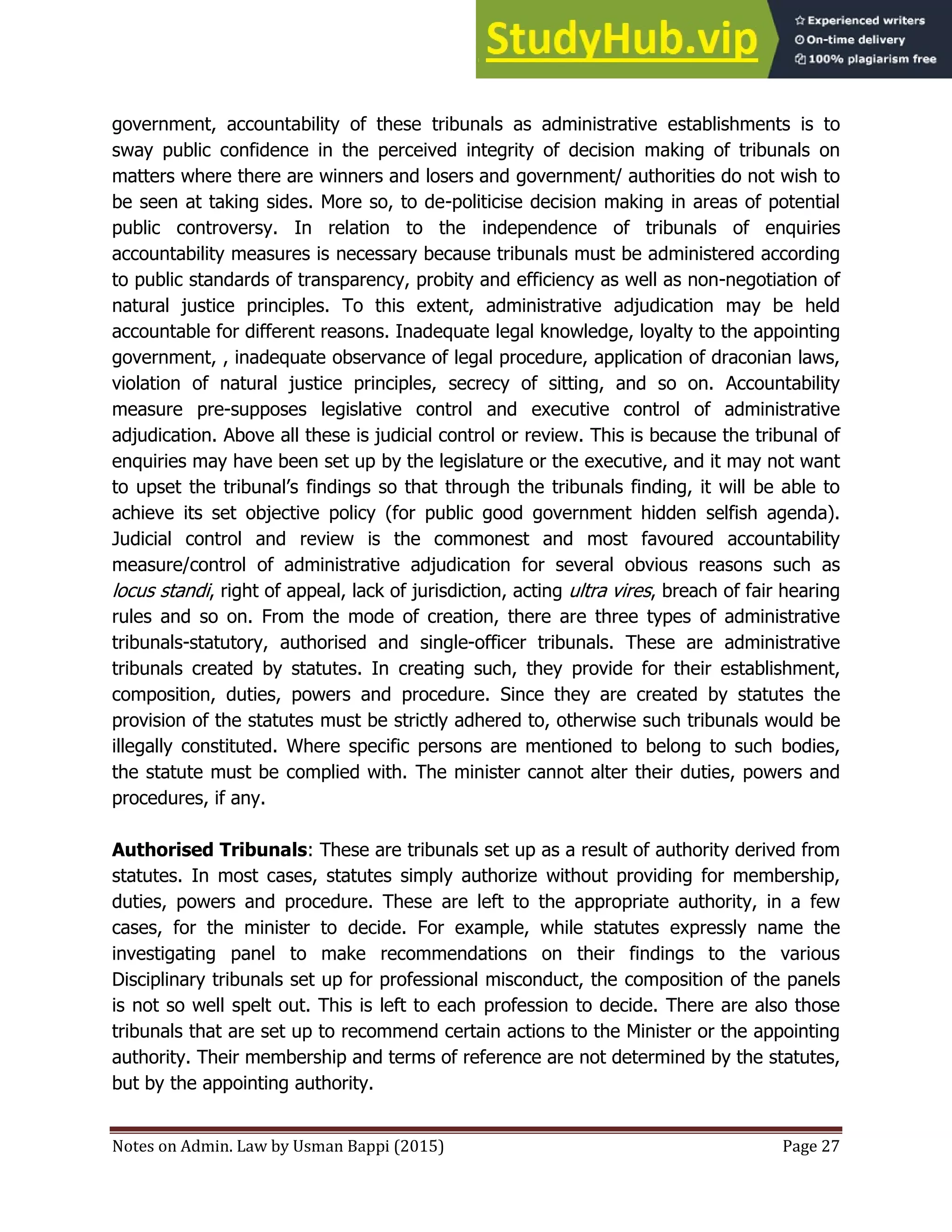 Administrative Law Notes.Pdf