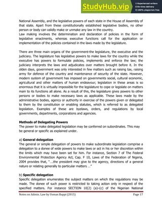 Administrative Law Notes.Pdf