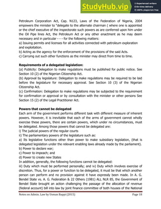 Administrative Law Notes.Pdf