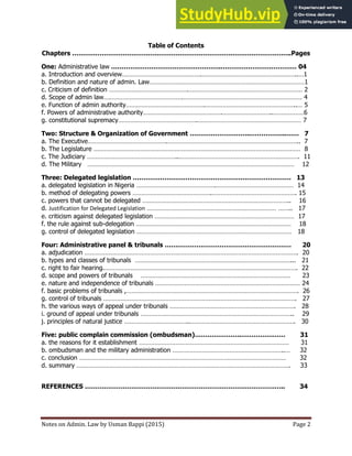 Administrative Law Notes.Pdf