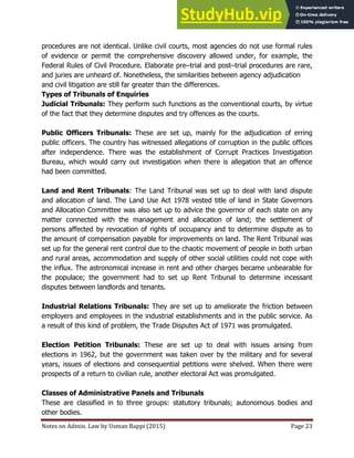 Administrative Law Notes.Pdf