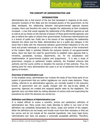 Administrative Law Notes.Pdf